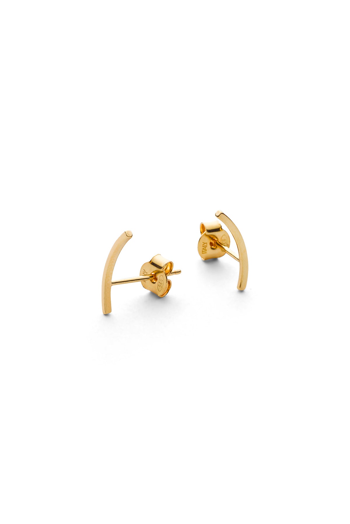CURVED EAR STUDS | JUKSEREI Jewelry Berlin